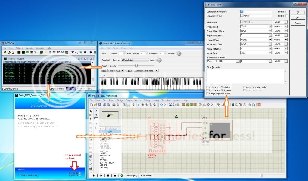 Midi simulation with proteus | Forum for Electronics